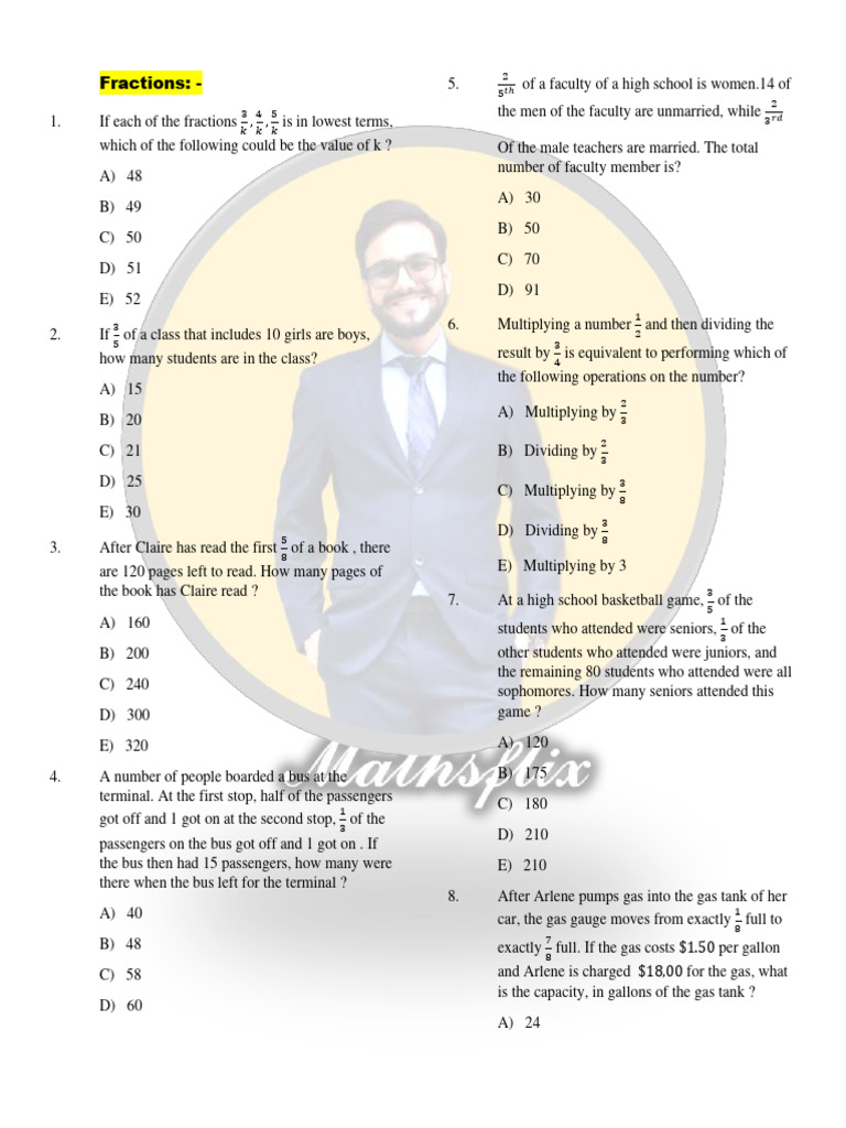 Basic Math & Word Problems Word Problems File-1 | PDF | Body Mass Index