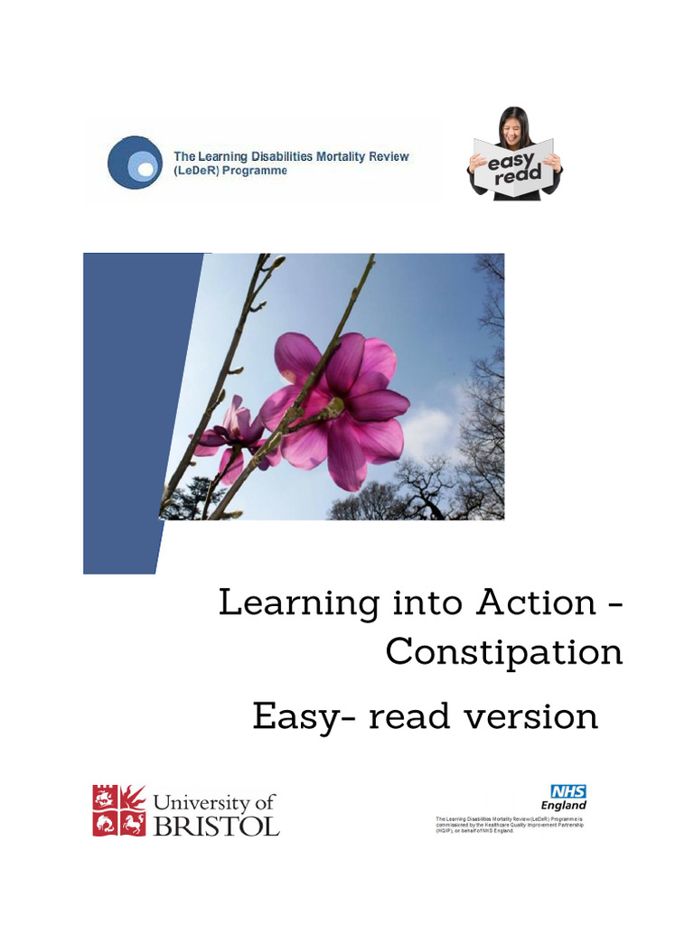 January Constipation Easy-Read Newletter | PDF | Constipation | Bloating