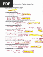 Dimensional Analysis Practice Answer Key | PDF