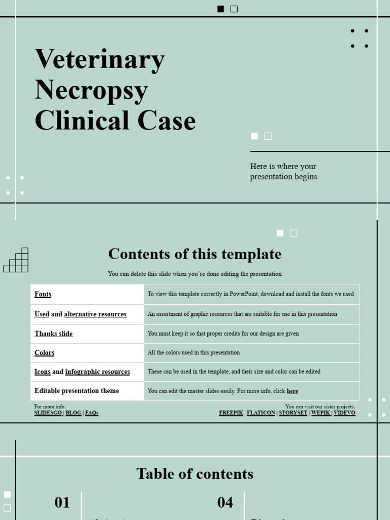 Veterinary Necropsy Case Study Guide | PDF | Medical Diagnosis | Medicine