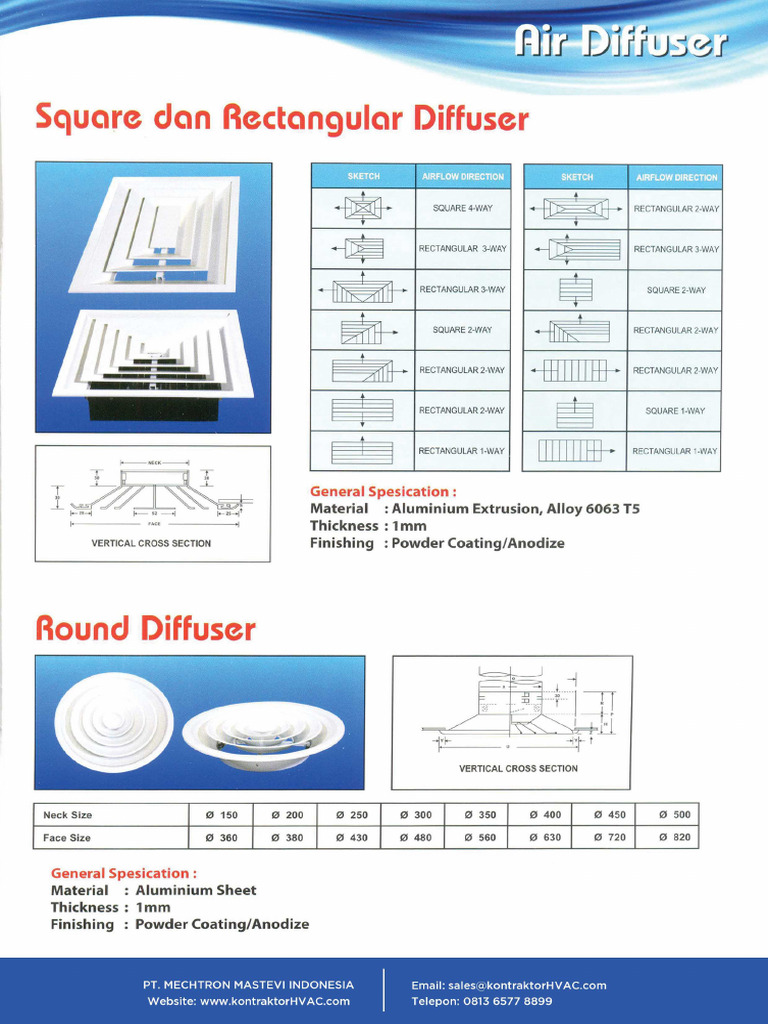 Grille Dan Diffuser - 0811 6565 8899 | PDF