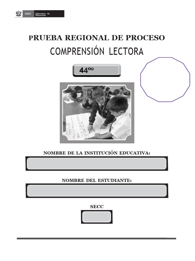 4° Evaluaciones Tipo ECE Comprensión Lectora de 4 | PDF
