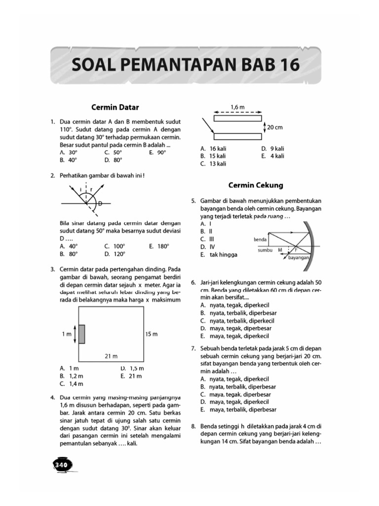 Soal Optik Kls 11 | PDF