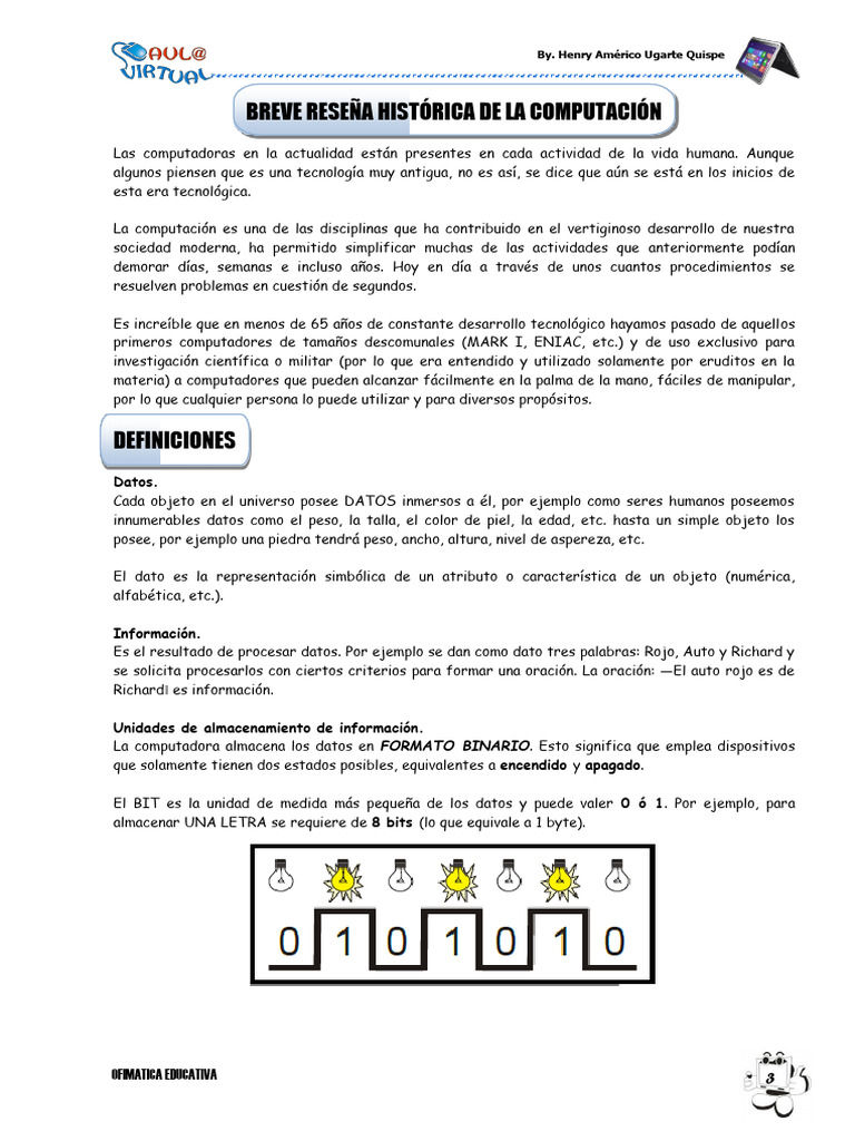 Breve Reseña Historia de La Computacion | PDF