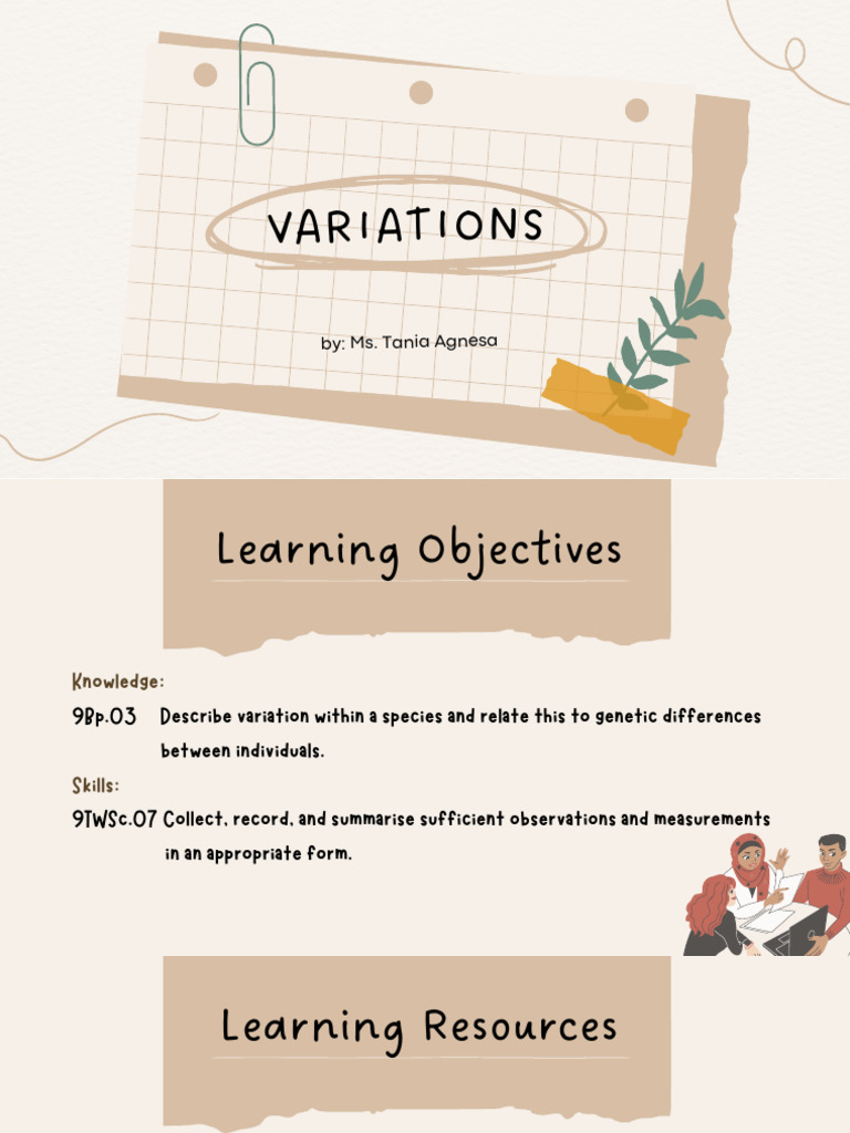 Variation Species And Their Environment Pdf Genetics Species
