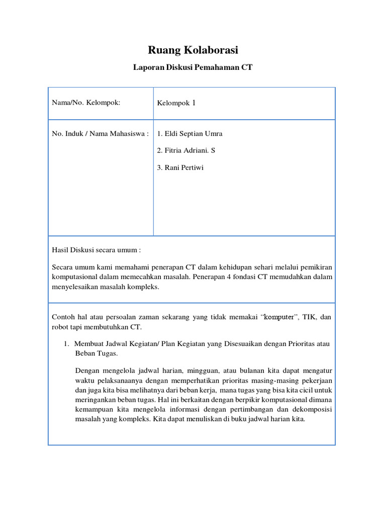 Penerapan Dekomposisi dalam CT | PDF | Karier & Perkembangan