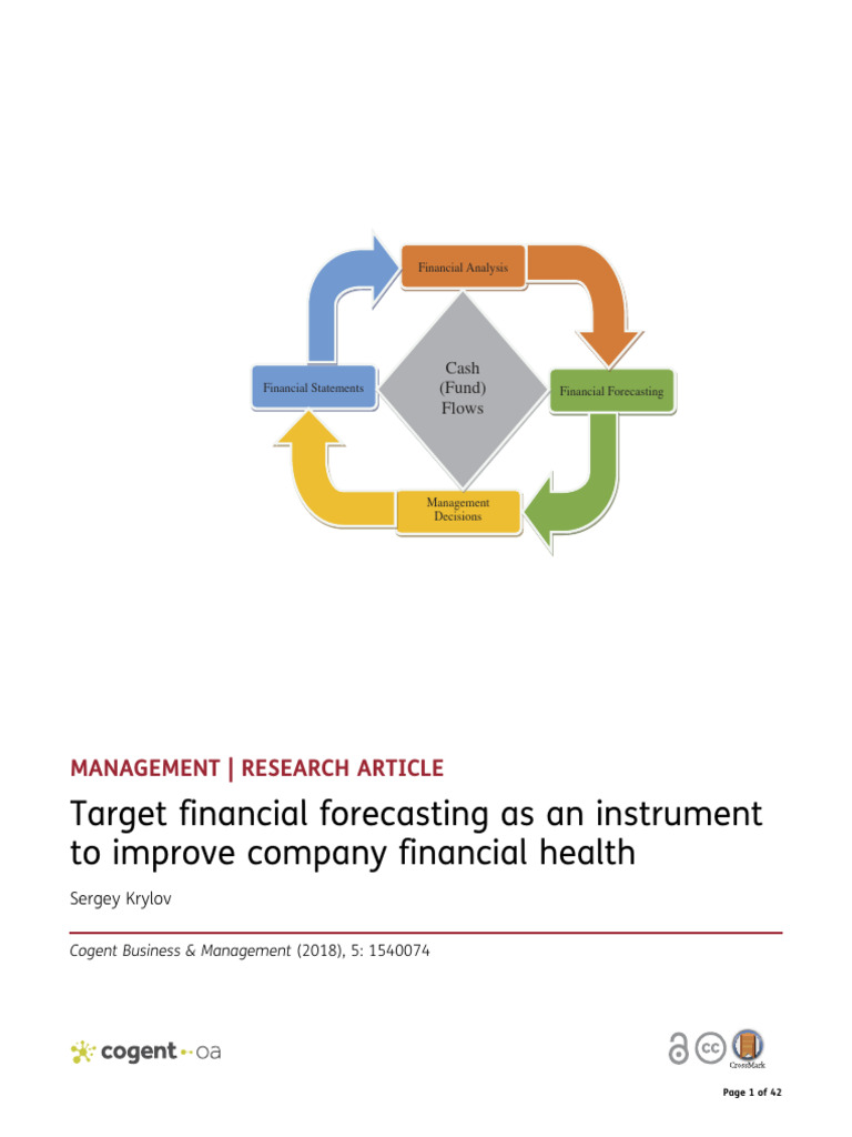 Target Financial Forecasting As An Instr | PDF | Budget | Statistics