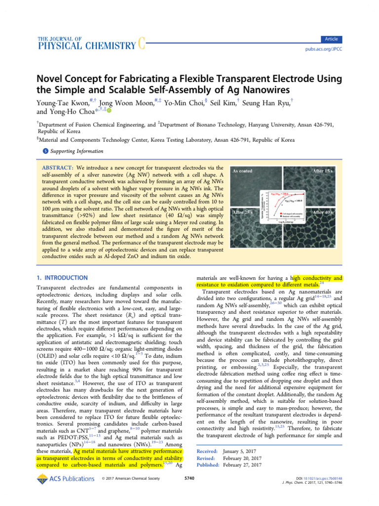 2017 Novel Concept For Fabricating A Flexible Transparent Electrode ...