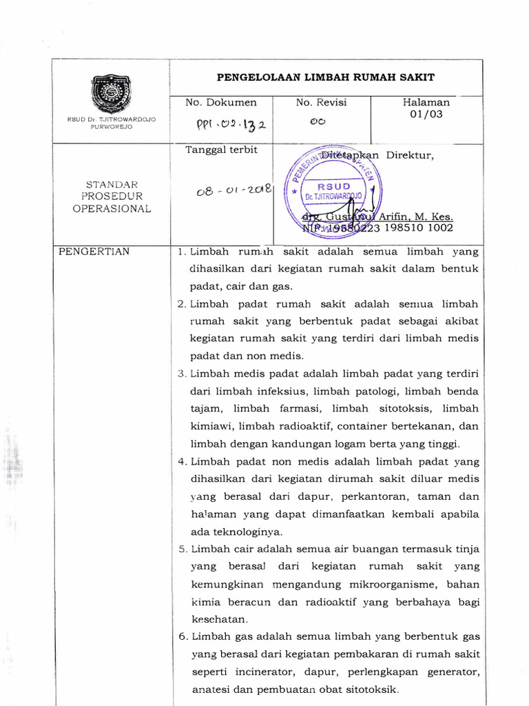 Spo Pengelolaan Limbah | PDF | Sains & Matematika