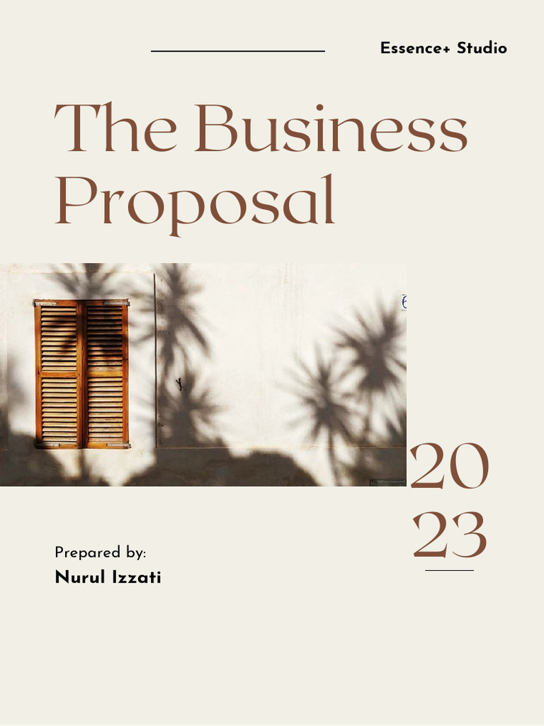 Essence+ Business Proposal | PDF | Minimalism