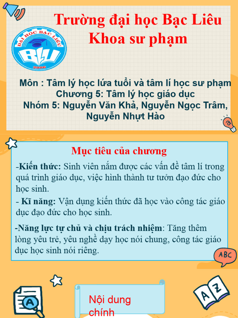Tâm lí học nhóm 5 | PDF