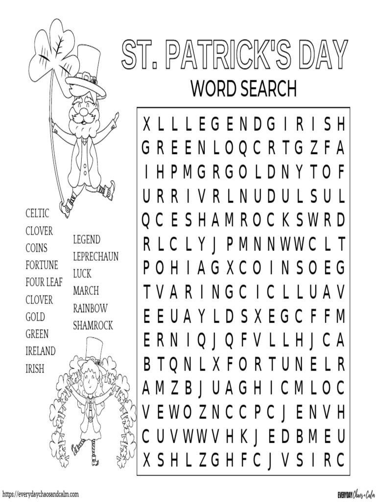 ST Patricks Day Word Search1 | PDF