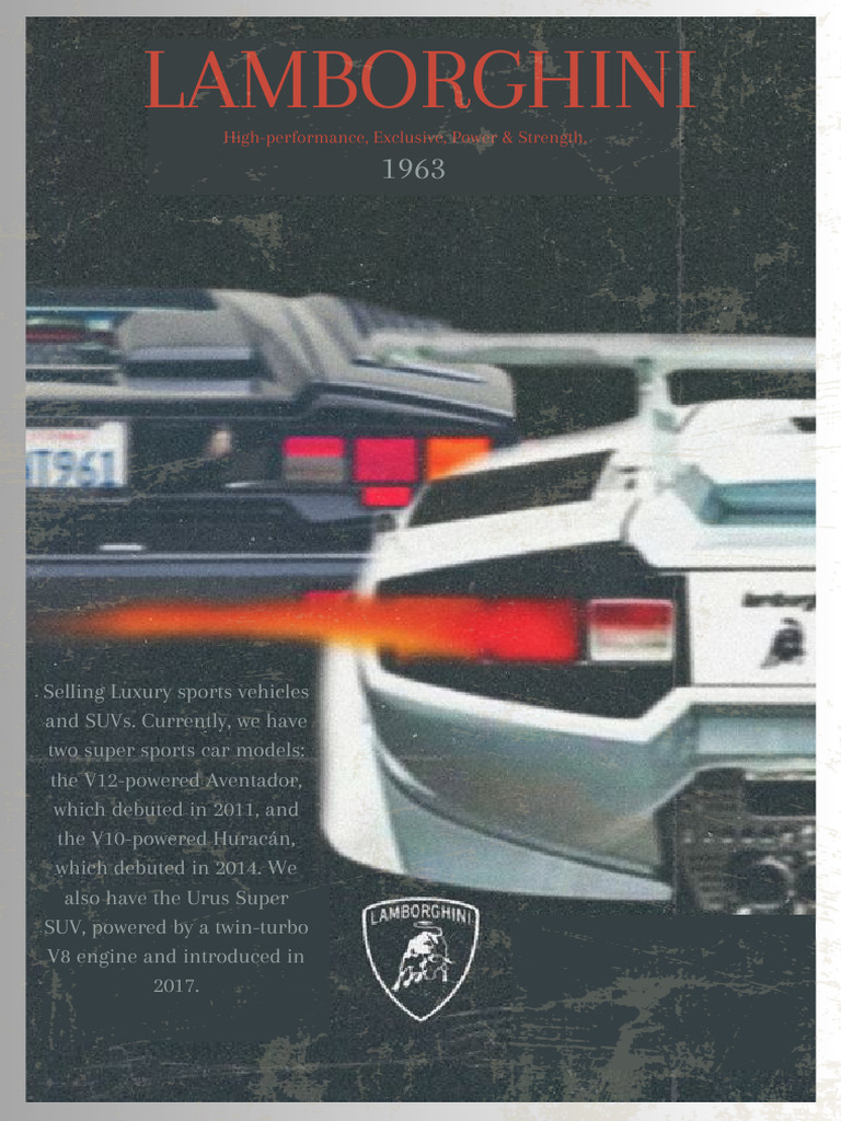 Lamborghini Luxury Sports Cars & SUVs | PDF