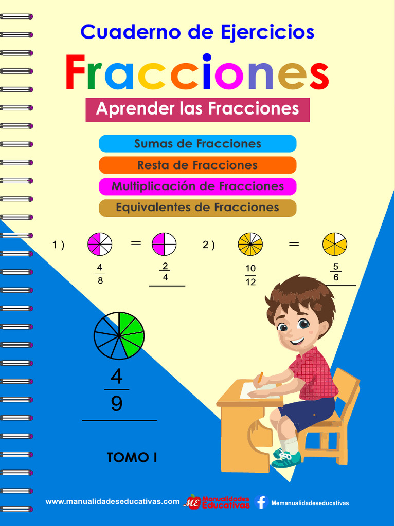 1 Tomo I Cuaderno de Ejercicios de Fracciones Primaria | PDF