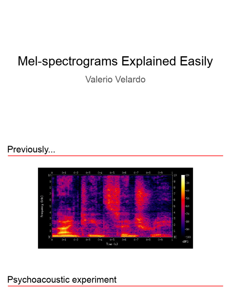 Mel Spectrograms Explained Easily | PDF