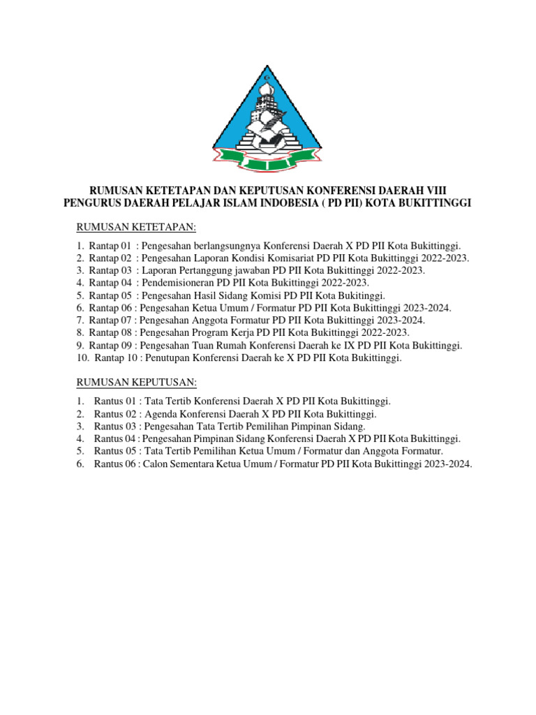 Draf Konda PD Pii BKT | PDF | Hukum