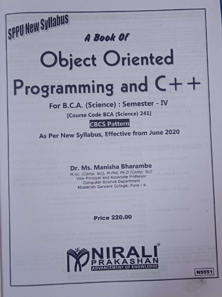 ?nirali Pub. Object Oriented Programming | PDF