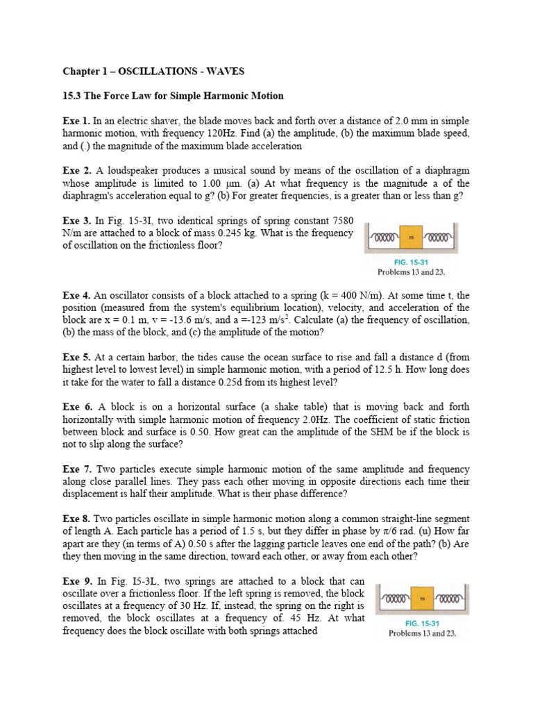 Chapter 2 - Oscillation - Waves | PDF | Oscillation | Waves