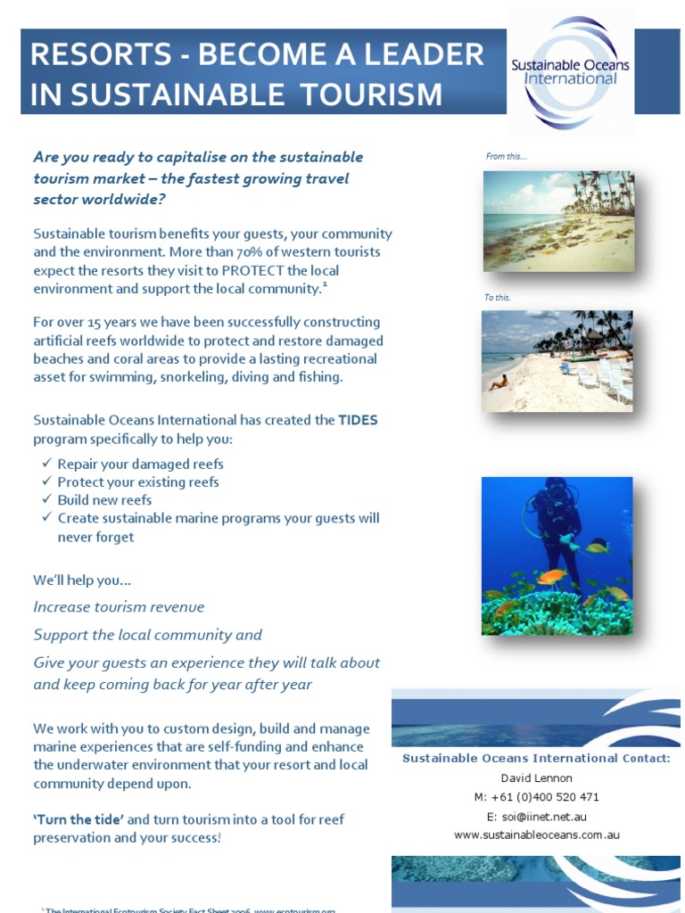 Turn the Tide: A Sustainable Tourism Program to Increase Revenue ...