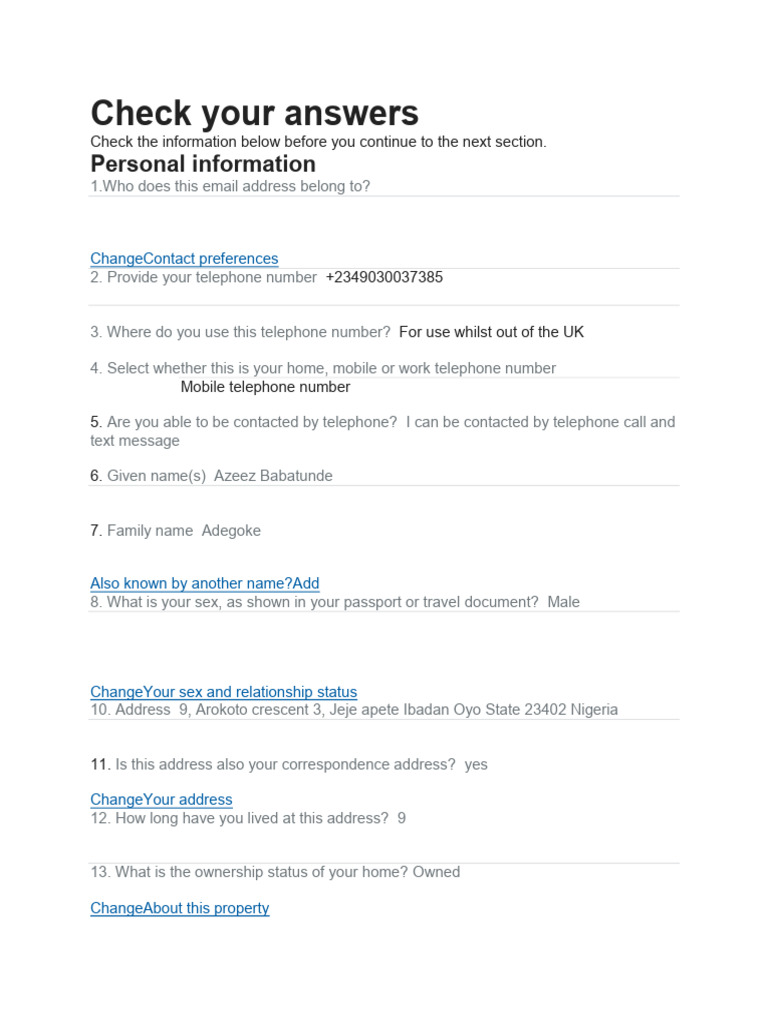 NEW UK VISA FORM (1) | PDF