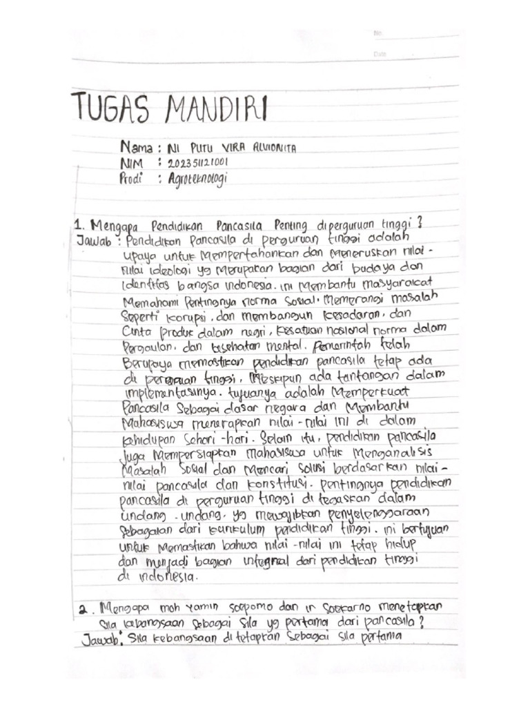 Tugas Mandiri Vira | PDF