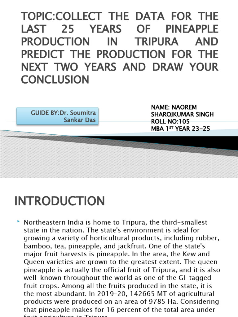 Business Analytics | PDF | Pineapple | Agriculture