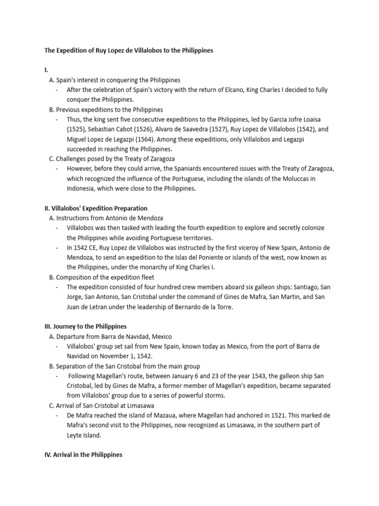 Expedition of Ruy Lopez de Villalobos | PDF | Age Of Discovery ...