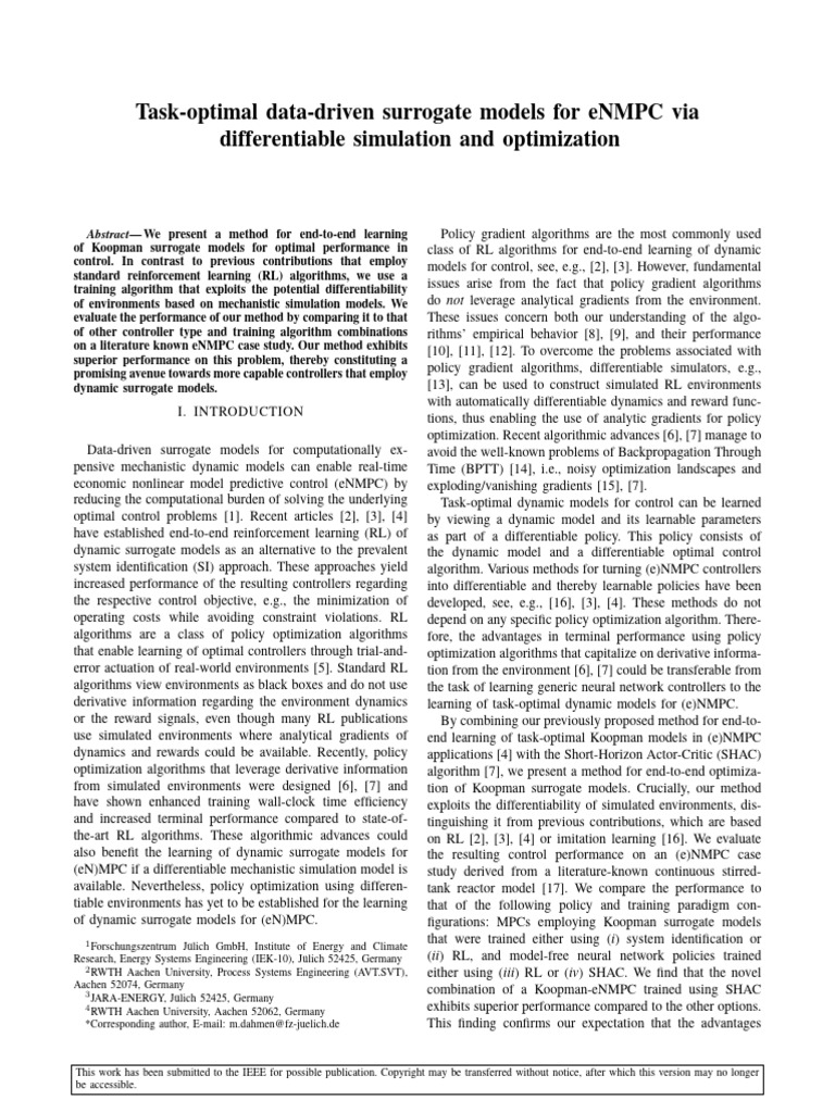 Task-Optimal Data-Driven Surrogate Models For eNMPC Via Differentiable Simulation and ...
