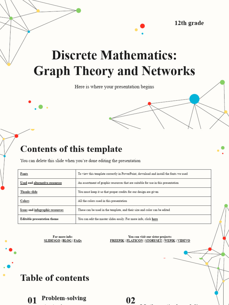 Discrete Mathematics Graph Theory and Networks 12th Grade | PDF