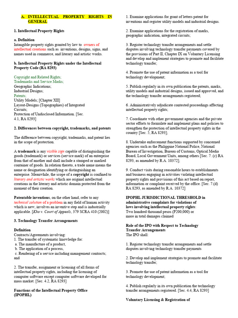Intellectual Property | Download Free PDF | Patent | Patent Infringement