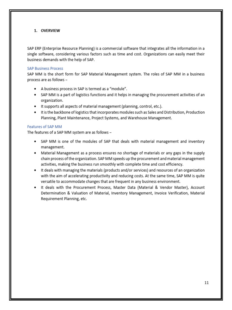 SAP MM Configuration Overview | PDF | Procurement | Login
