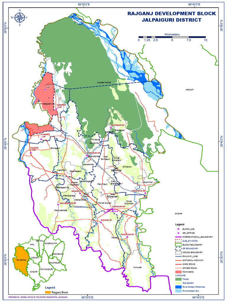 Map of Rajganj Block West Bengal Jalpaiguri | PDF