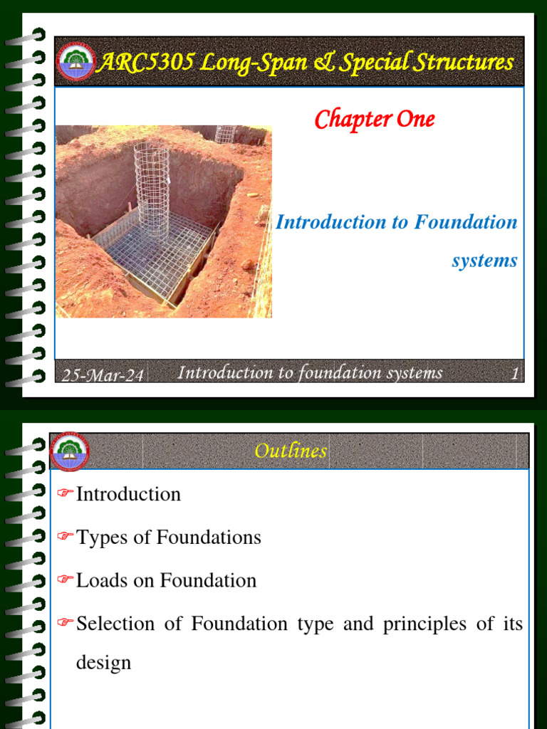 Introduction To Foundation Systems | PDF | Deep Foundation | Foundation ...