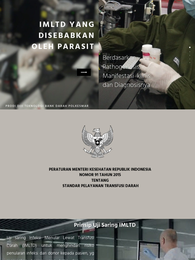 IMLTD Yang Disebabkan Oleh Parasit Berdasarkan Pathogenesis ...