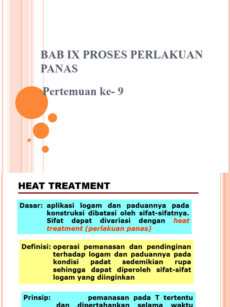 Proses Perlakuan Panas | PDF