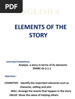 Grade 4 - Elements of A Short Story | PDF | Narrative | Plot (Narrative)