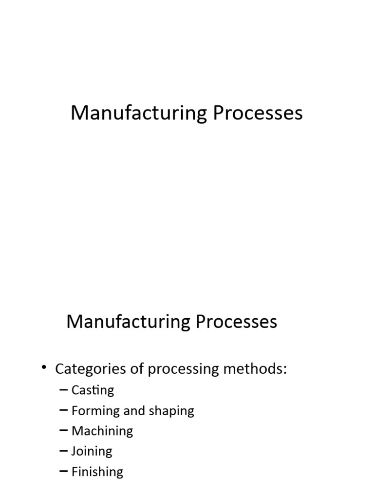 Manufacturing Processes | PDF | Sheet Metal | Casting