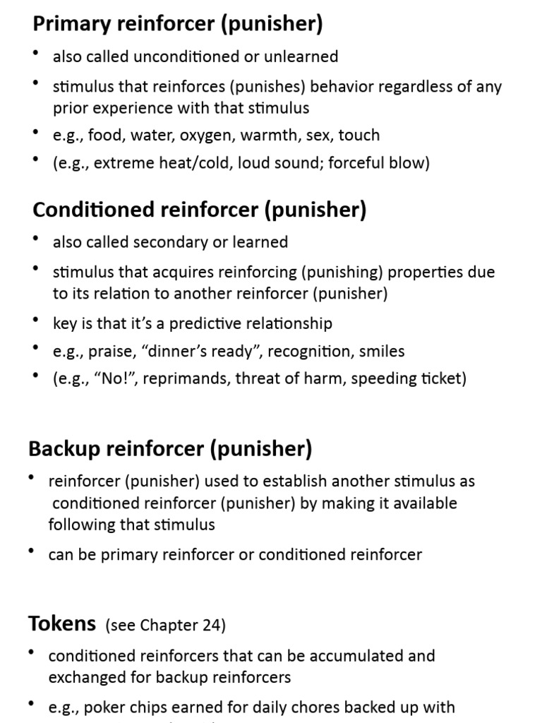338 Unit 7 (Chapter 7) - Student | PDF | Reinforcement | Self Control