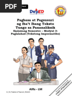 Pagbasa at Pagsusuri... Q3 Module 1 | PDF