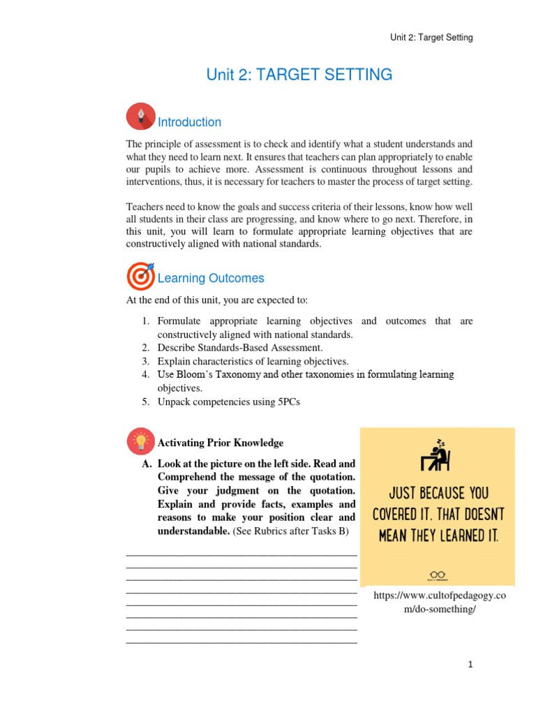 ASL Unit 2 | PDF | Educational Assessment | Learning