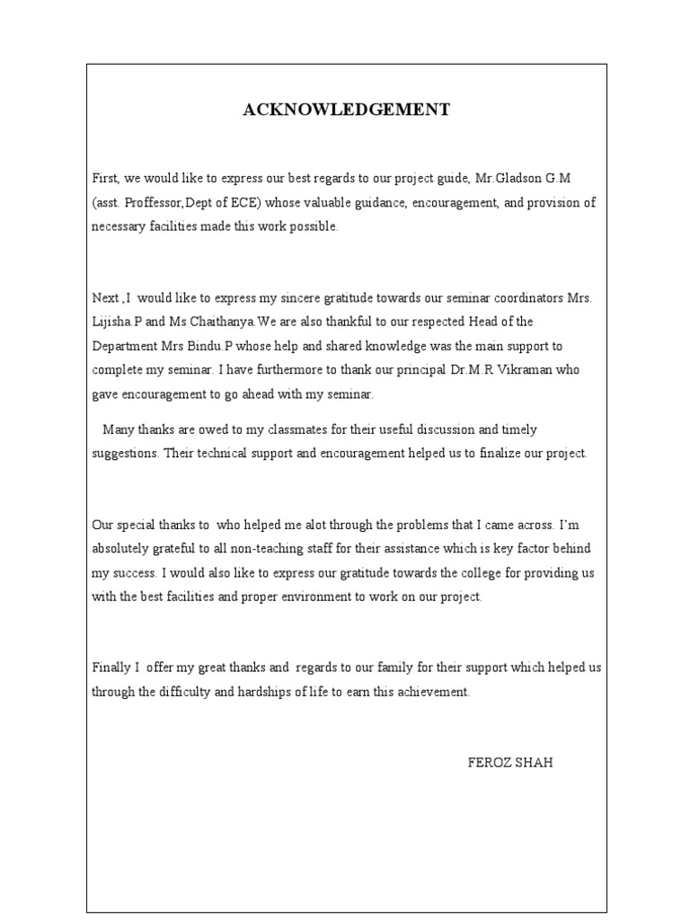 Acknowledgement | PDF | Nanotechnology | Cancer