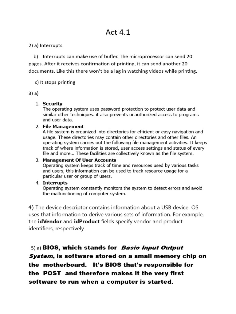 Chapter 4 Igcse Comp Sci Pdf Operating System Bios 