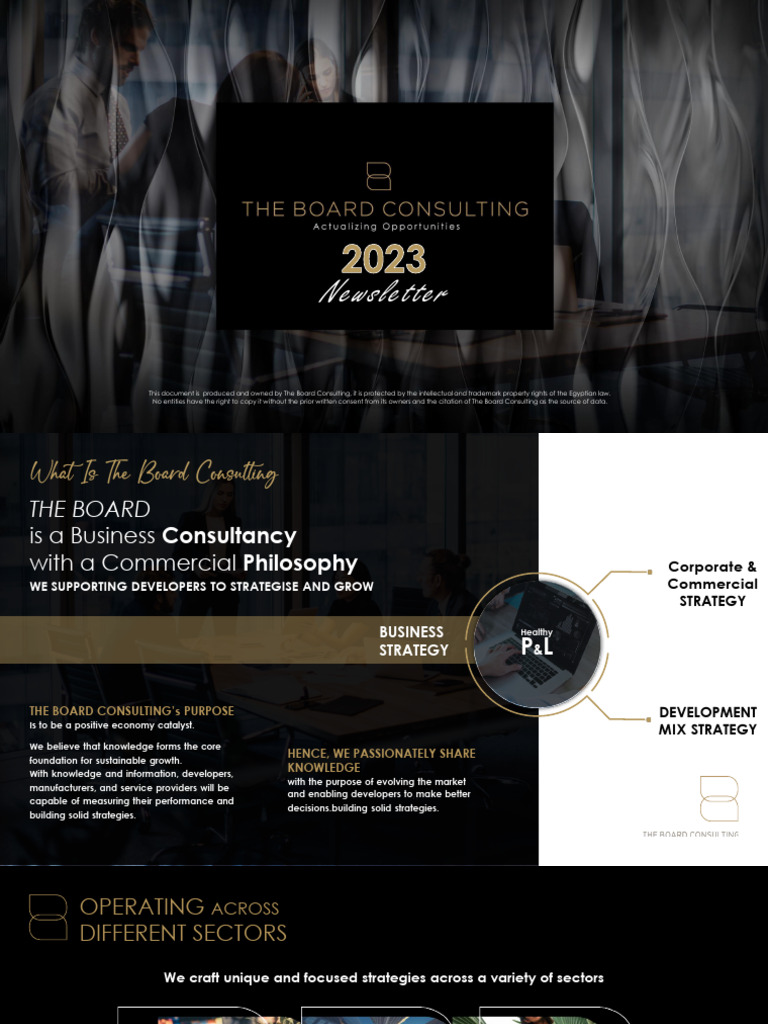 Egypt's Real Estate Market 2023 | PDF | Investing | Market (Economics)