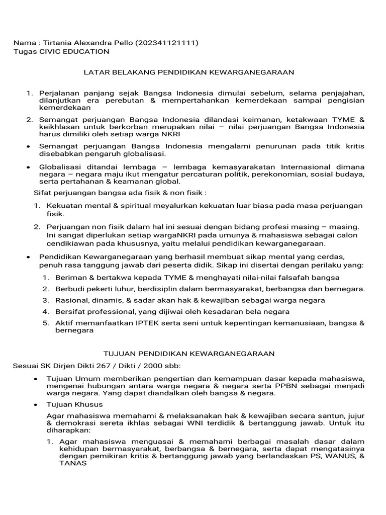 Tugas Tirtania Alexandra Pello | PDF