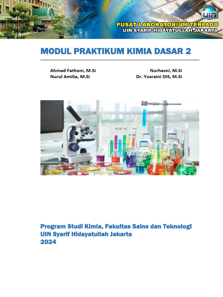 Modul Praktikum Kimia Dasar 2 (OBE) 2024 | PDF
