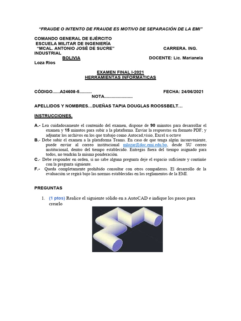 Examen Final Herramientas Informaticas | PDF Examen Final Herramientas Informaticas | PDF