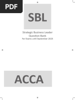 ACCA SBL Mock Exam 1 S24 (Beago) Question Paper by Astranti | PDF | Environmental Social Science ...