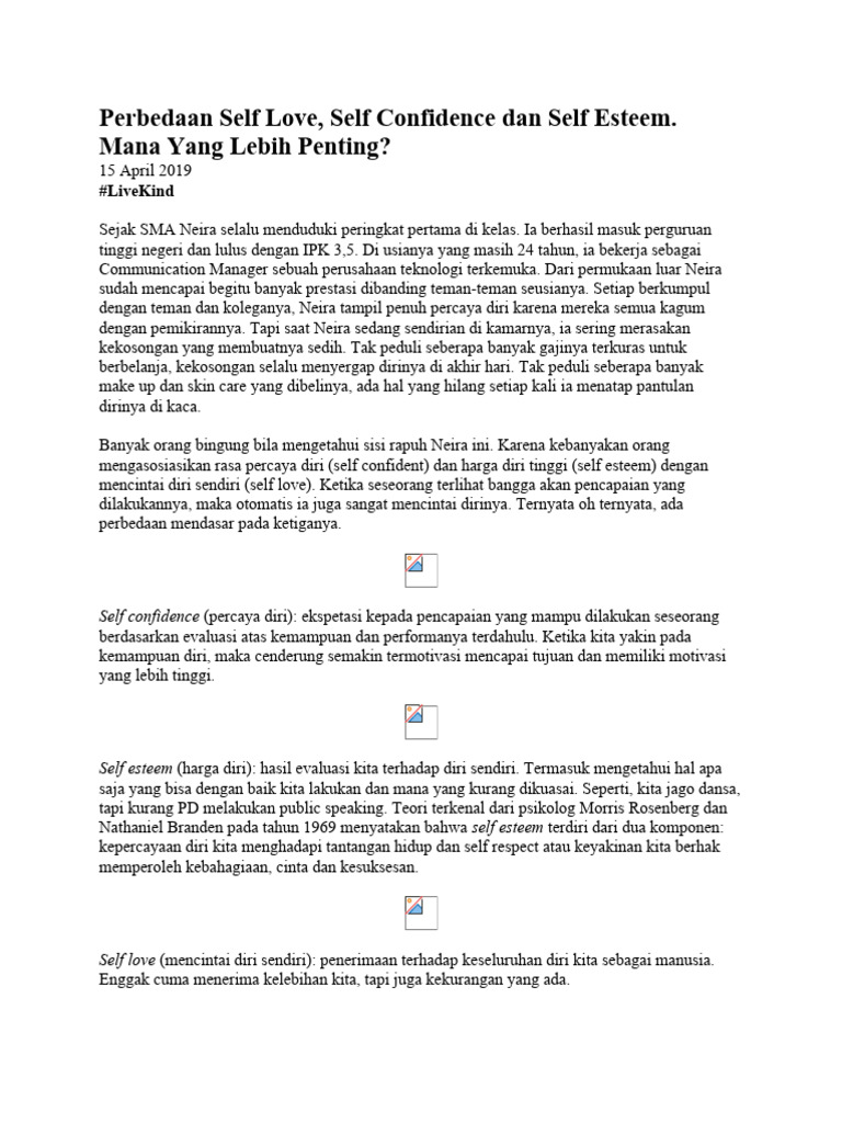 Perbedaan Self Love | PDF