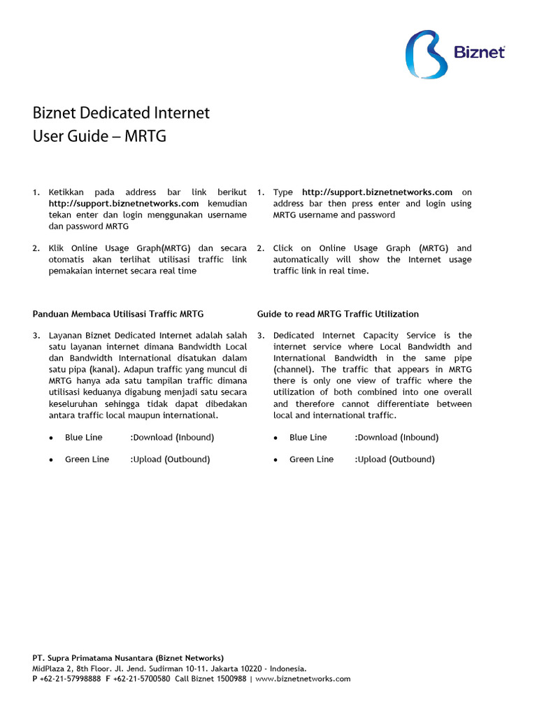 Biznet Dedicated Internet User Guide MRTG | PDF | Computer Mediated Communication | Information ...