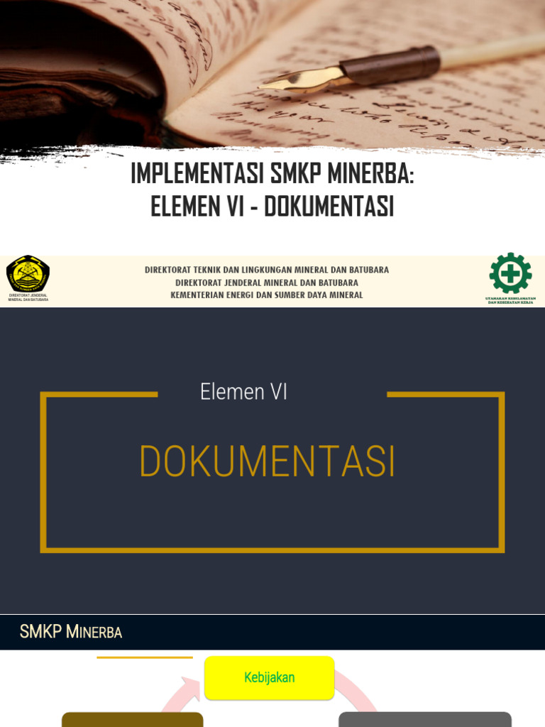 SMKP Minerba Elemen Dokumentasi - Rian Arif | PDF
